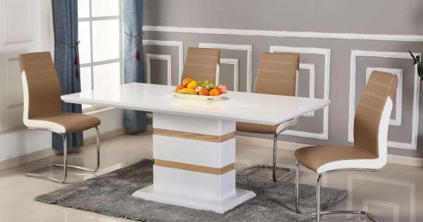 Разтегателна трапезна маса Fabian - Топ Цени | Мебели Онлайн Orhideamebel.com